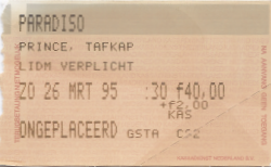 The Artist Formerly Known As Prince, 03/27/1995