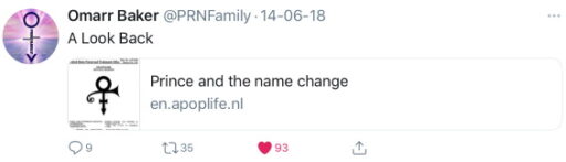Prince en de naamsverandering